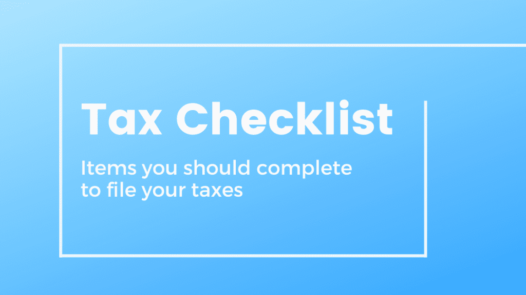Tax Checklist | Dempsey Vantrease & Follis